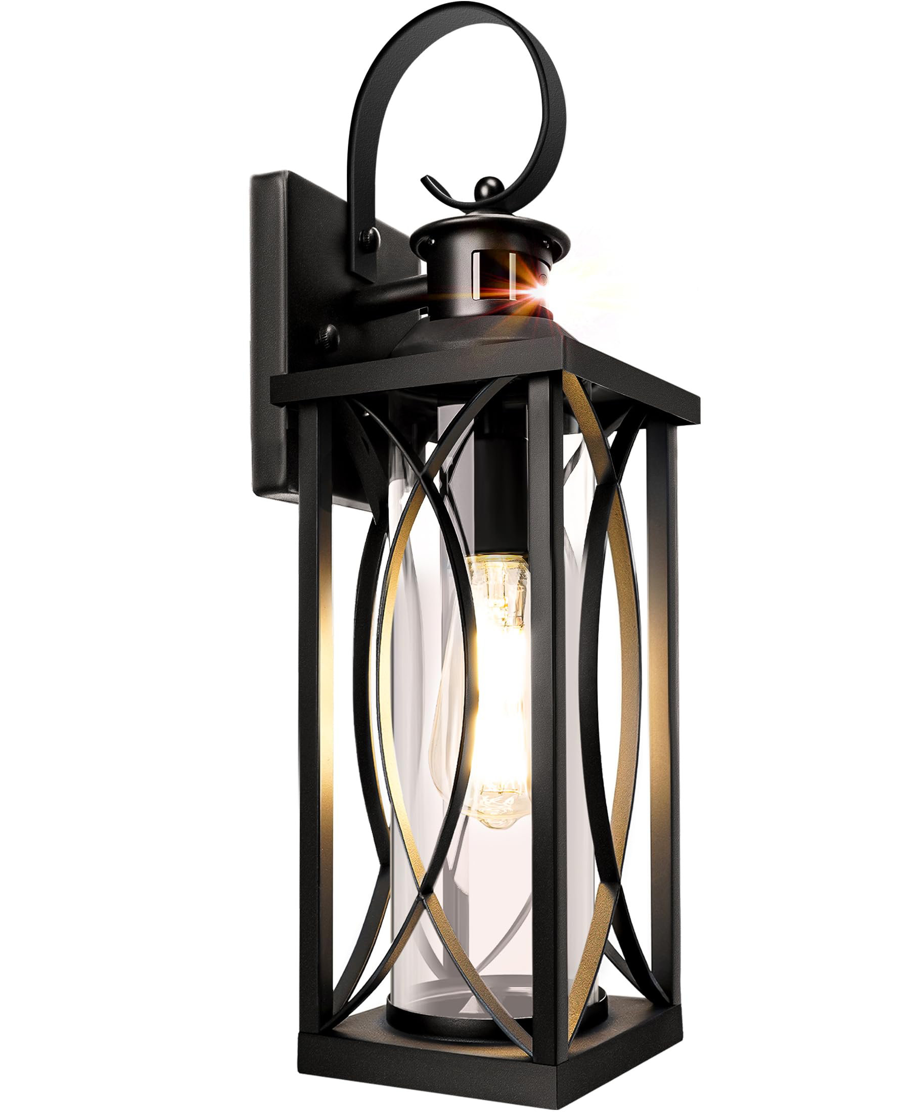 Gracie Oaks Dusk To Dawn Motion Sensor Outdoor Wall Lights, 3 Lighting ...