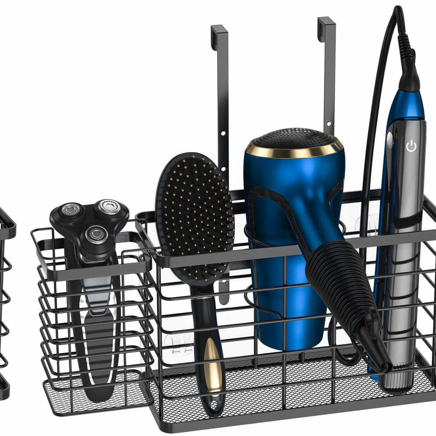 Latitude Run® Ultimate Hair Tool Station: 3-in-1 Wall Mounted Organizer ...