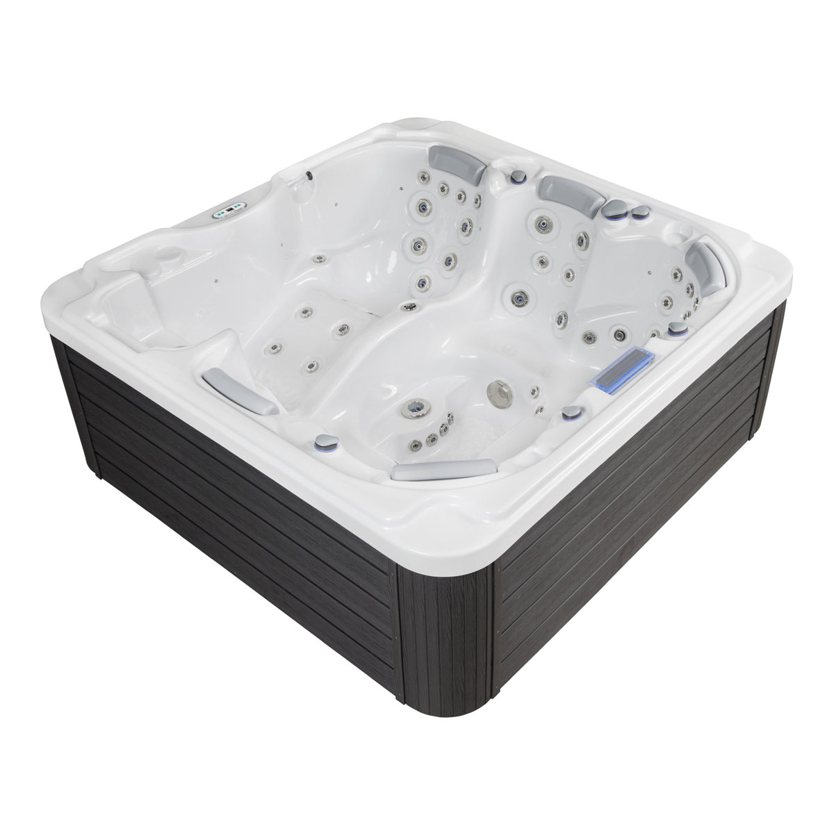 Bueno Spa Dallas 6 - Person 82 - Jets Square Acrylic Hot Tub with Cover ...