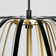 Mercer41 Modern 46-Watt 1-Light Black and Gold Integrated LED Pendant ...
