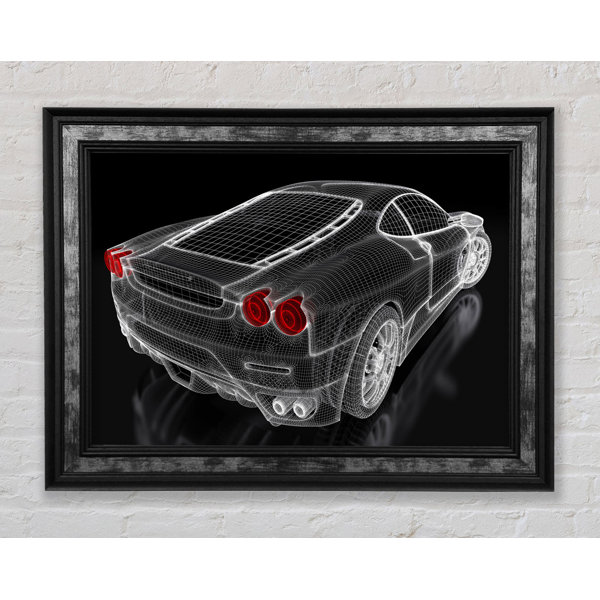 Bright Star Ferrari F430 Drawing - Single Picture Frame Print | Wayfair ...