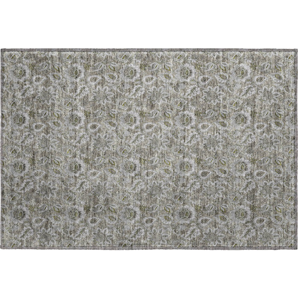 Canora Grey Premium Machine Washable Addington Taupe Rug | Wayfair