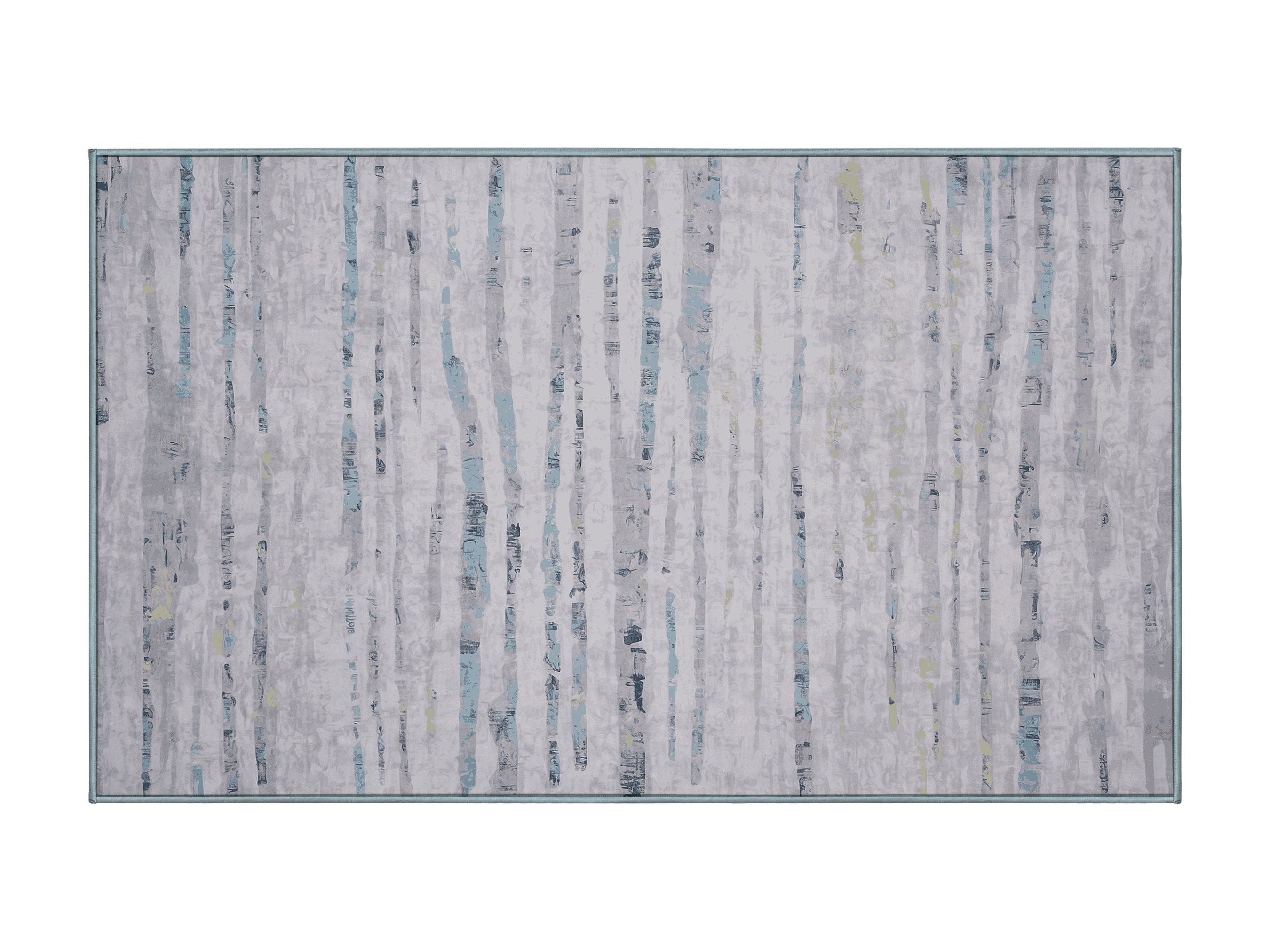 17 Stories Machine Washable Blue Area Rug | Wayfair