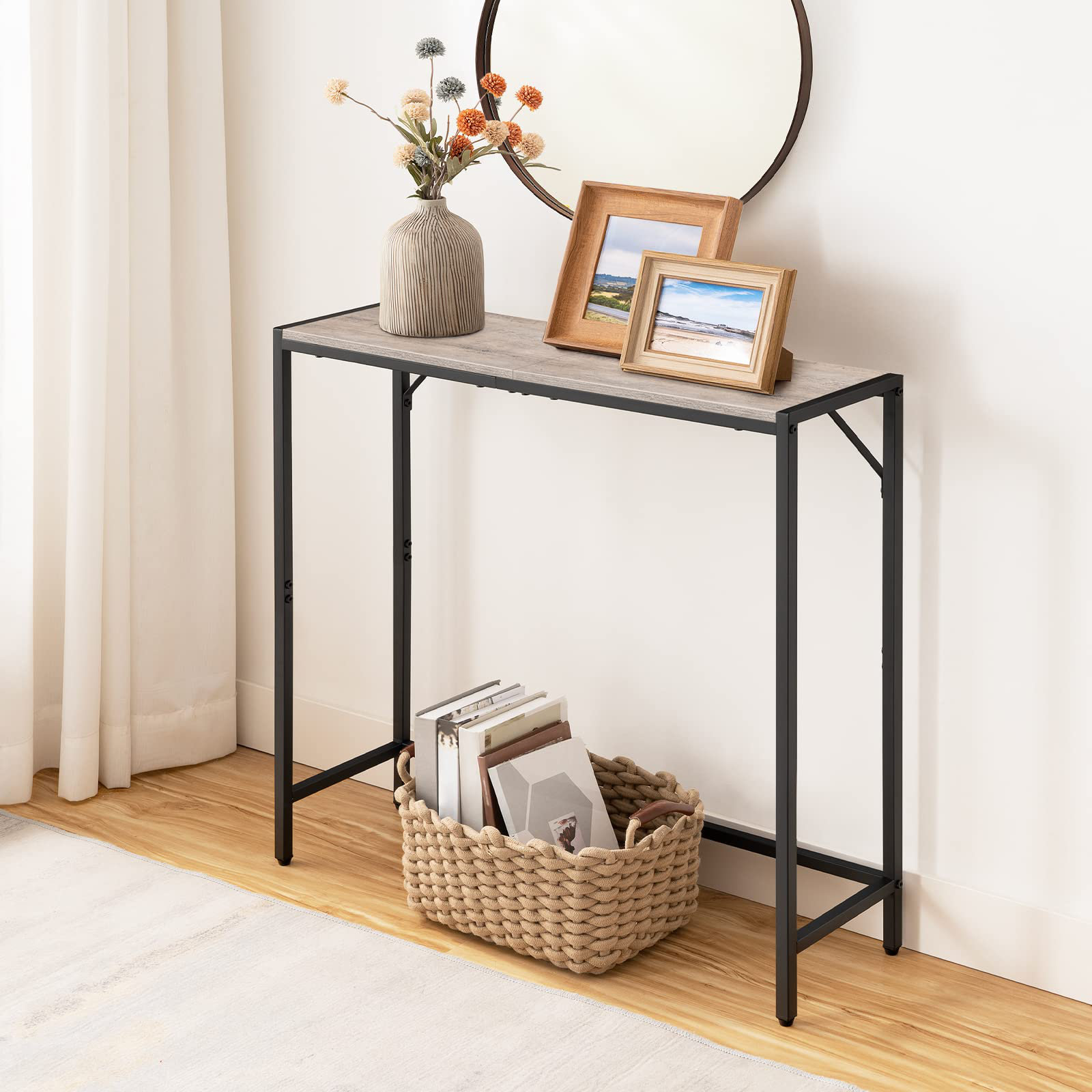 17 Stories Console Table, Narrow Sofa Table, Small Sofa Table, Thin ...