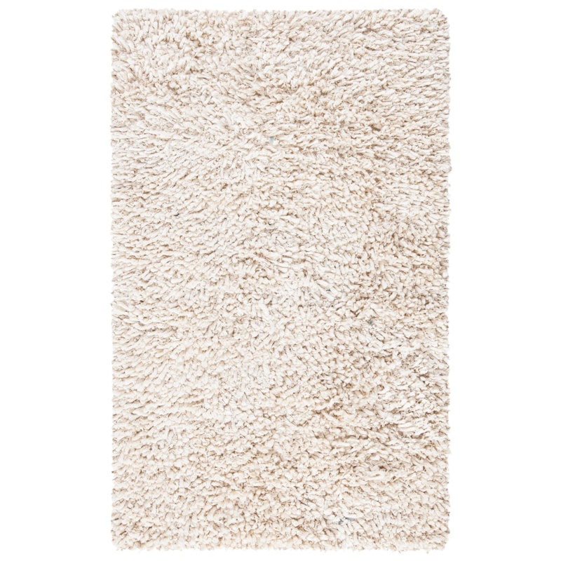 Wrought Studio Hucksley Sheep Shag Hand Woven Performance Solid Color ...