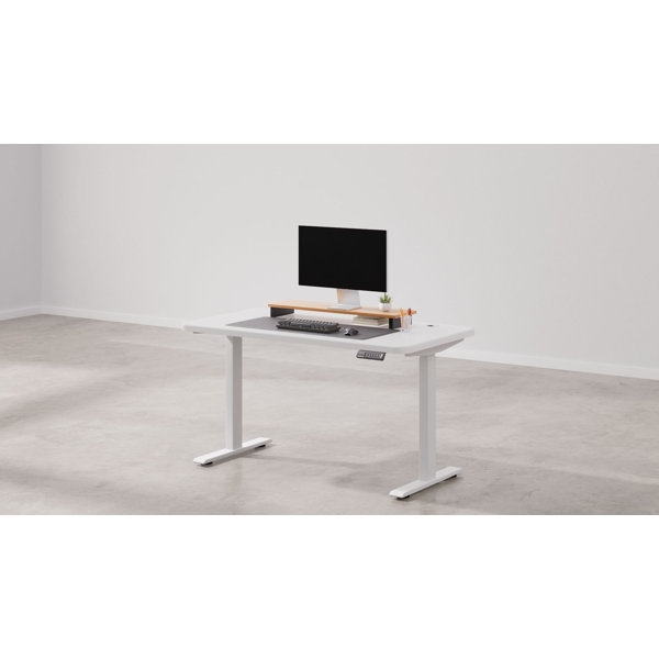 Vifah Home Core 53"W x 29"D Height-Adjustable Standing Desk - Dual ...