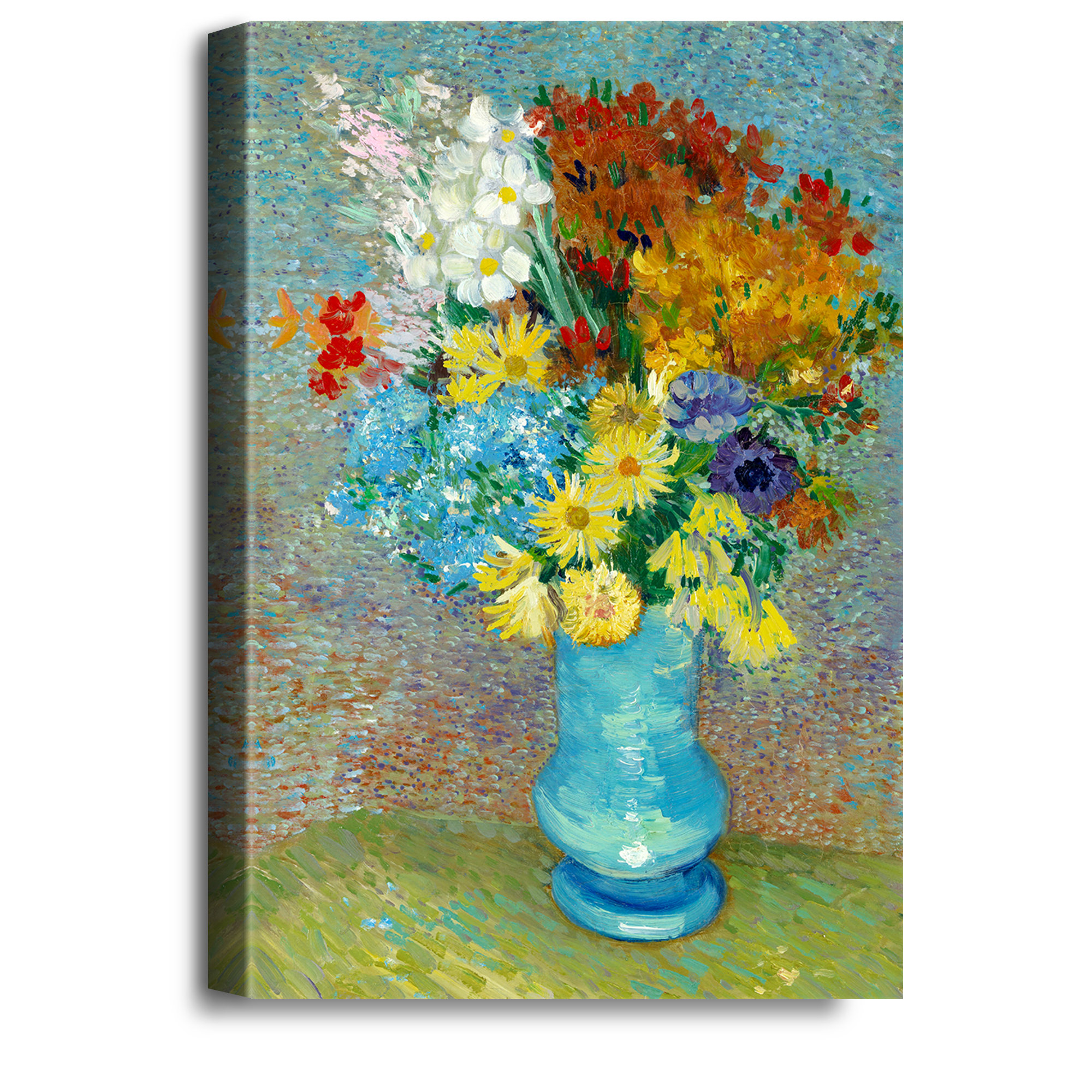 Charlton Home® Flowers in a Blue Vase by Vincent Van Gogh. The World ...