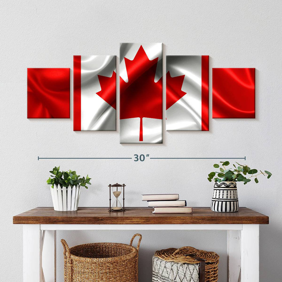 Ebern Designs Silky Canadian Flag | Wayfair