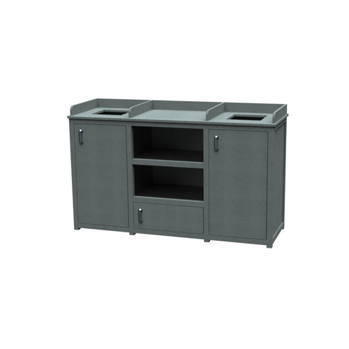 Landmark Studio & Design Plastic Open Multi-Compartments Trash ...