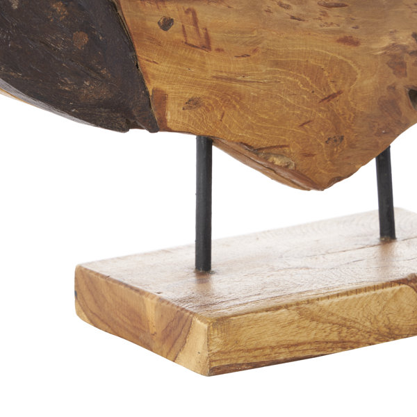 Breakwater Bay Korovia Teak Wood Handmade Anchor Sculpture with Mosaic ...