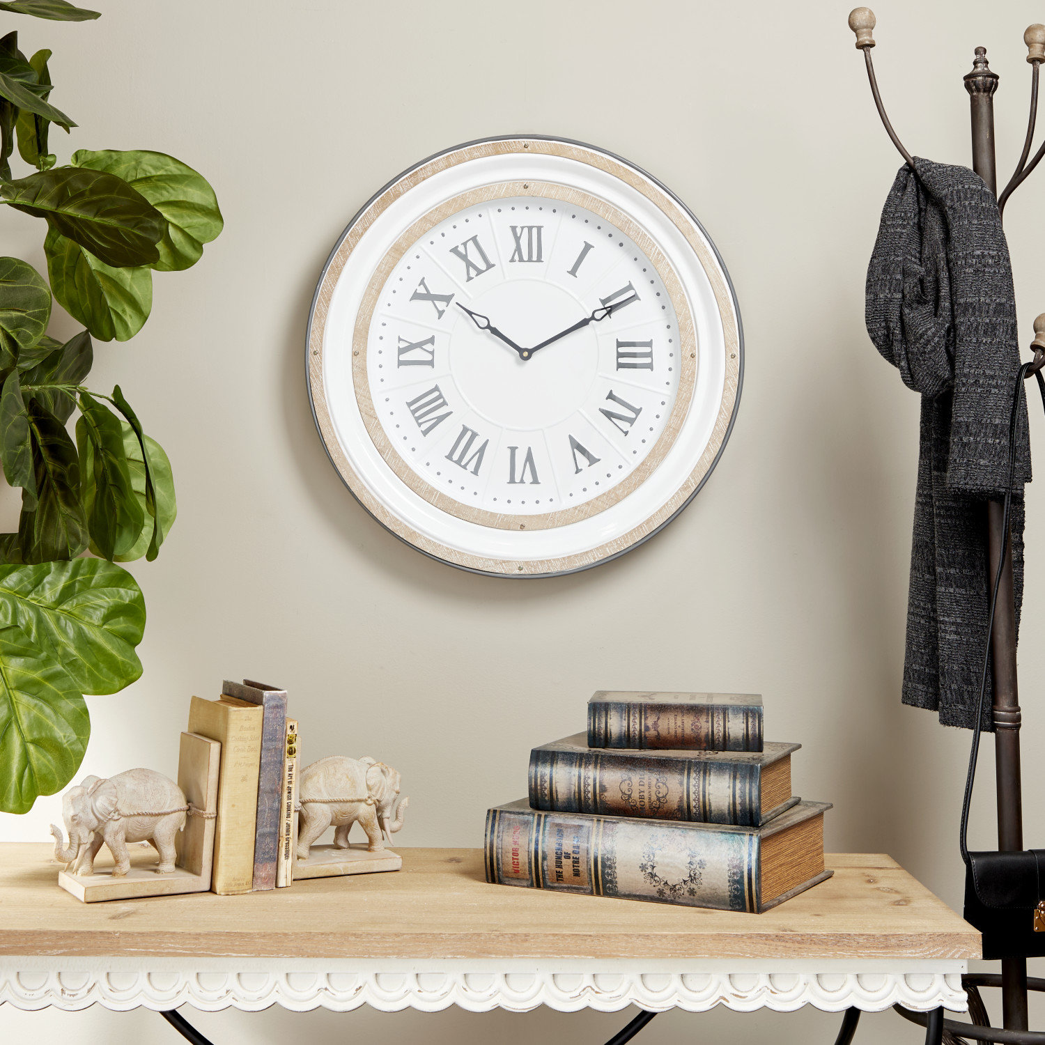 Gracie Oaks Foxx Wall Clock & Reviews | Wayfair