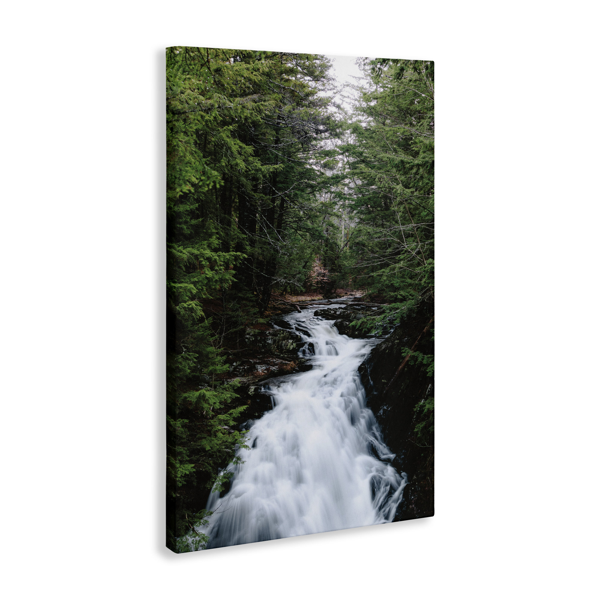 Union Rustic Endless Cascade Waterfall Canvas, design by Sean Greenough ...
