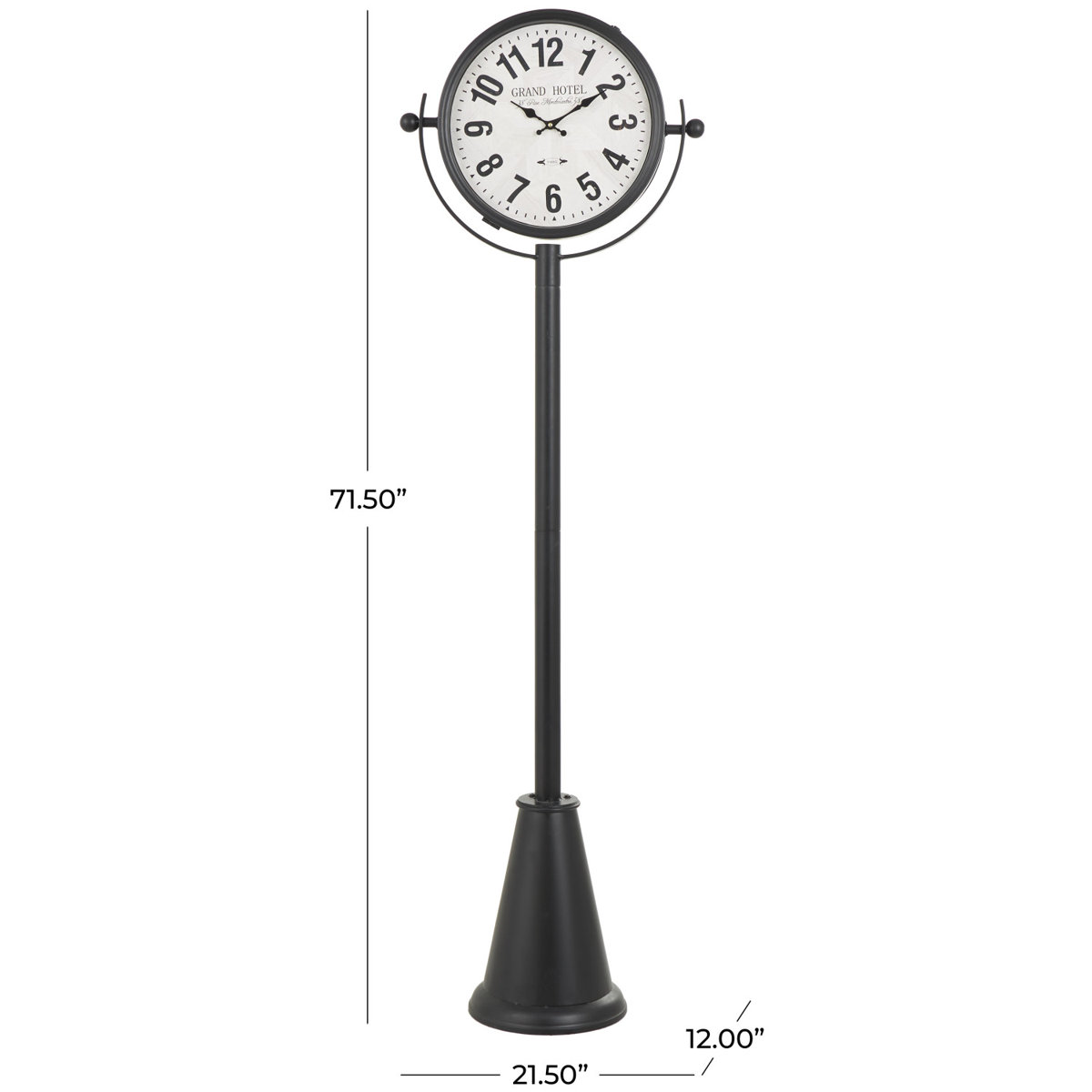 Red Barrel Studio® Cole And Grey Metal Double Sided Tall Standing Floor ...