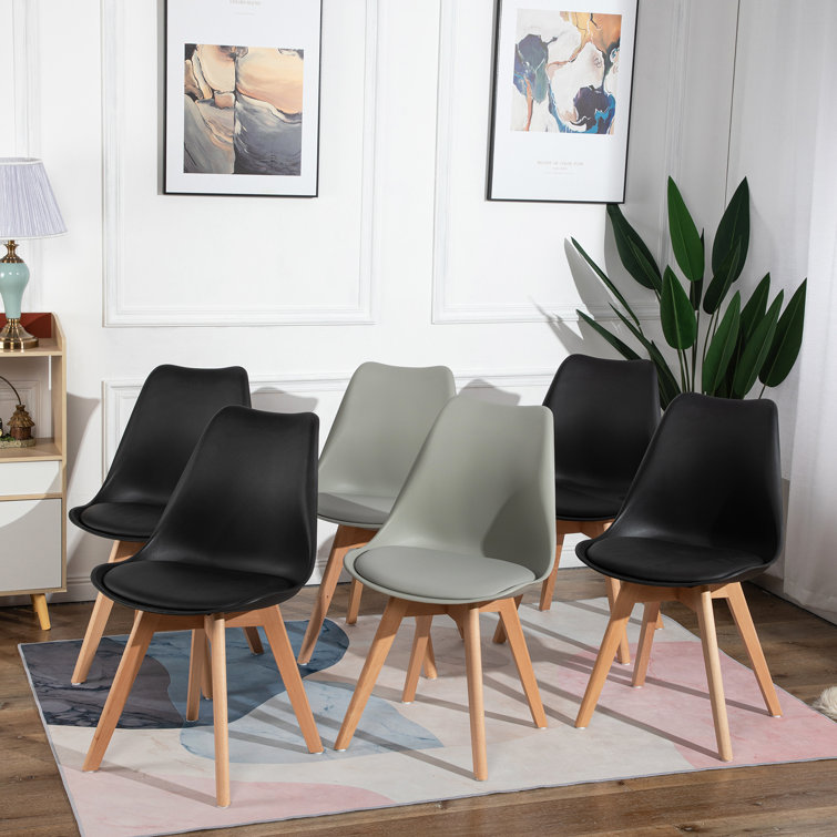 Hykkon Nero Polyurethane Upholstered Side Chair & Reviews | Wayfair.co.uk