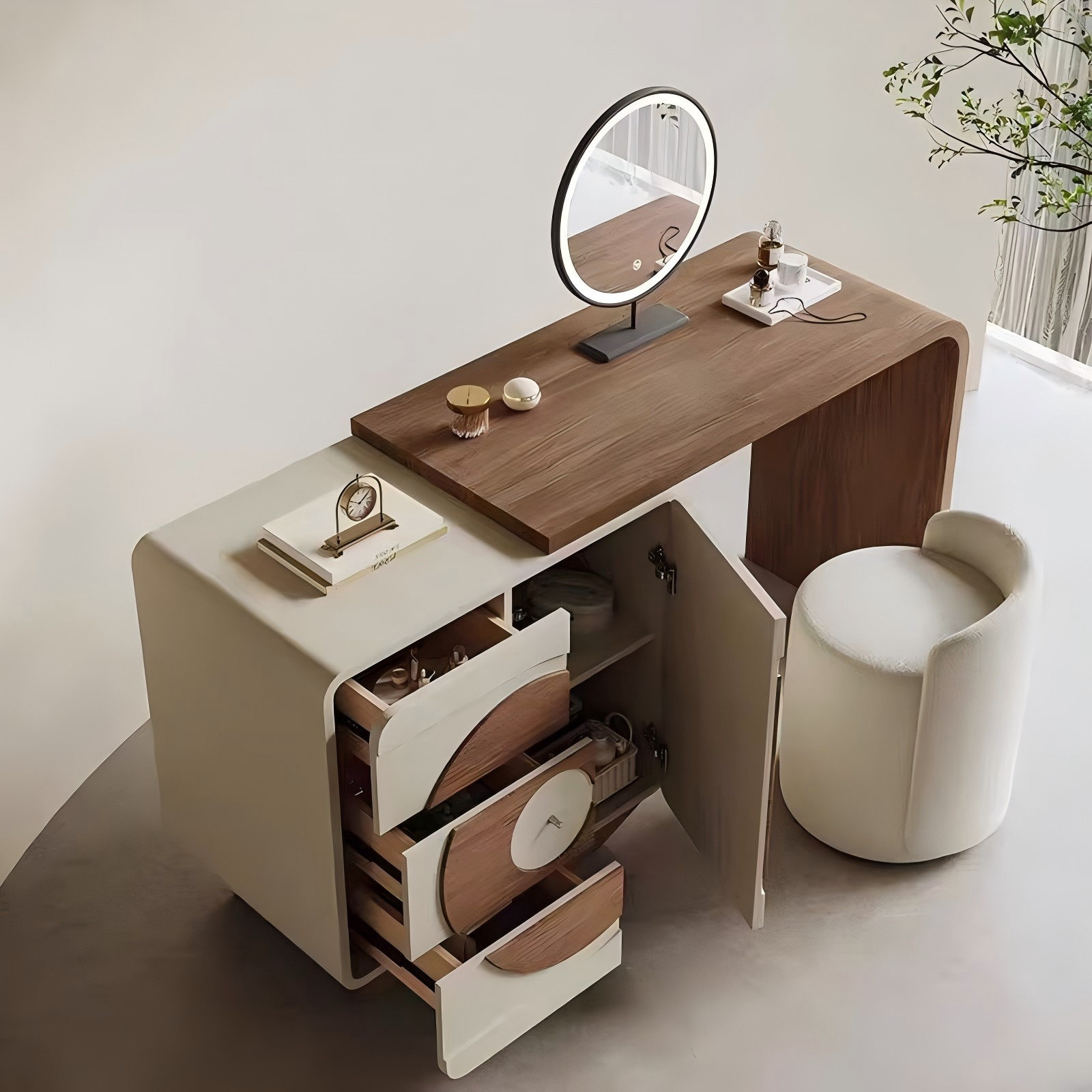 Orren Ellis Solid Wood Vanity and Dresser Combo | Wayfair