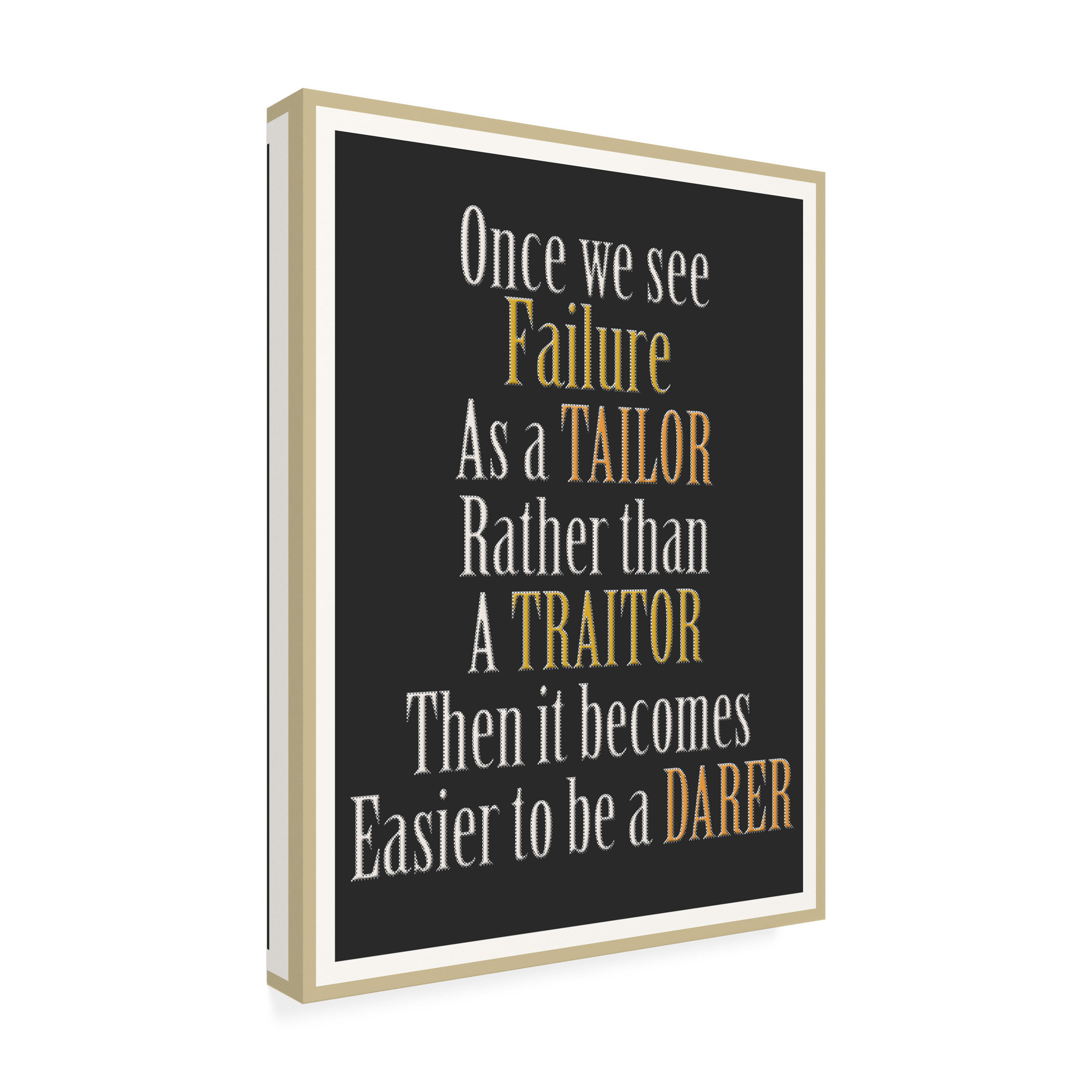 Trinx Richard Homawoo 'Failure Word Art 2' Canvas Art - Wayfair Canada