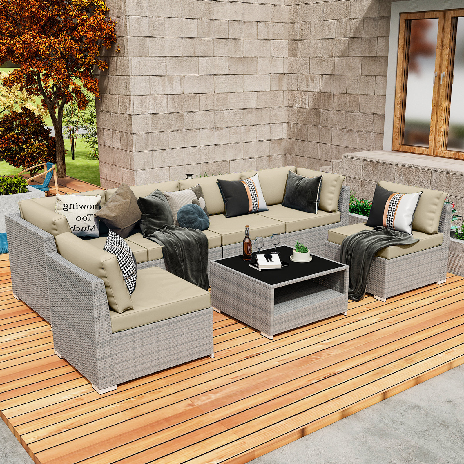 EAGLE PEAK Outdoor Seating Group with Cushions & Reviews - Wayfair Canada
