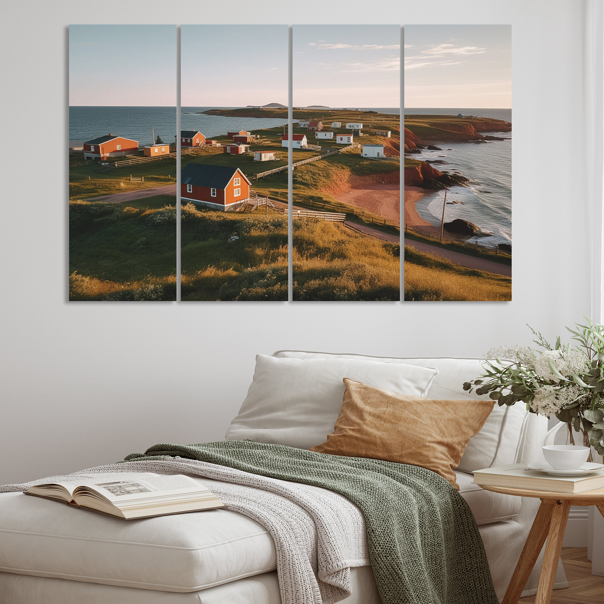 Design Art Quebec St Laurent Beach I - Quebec Wall Art Living Room - 4 ...