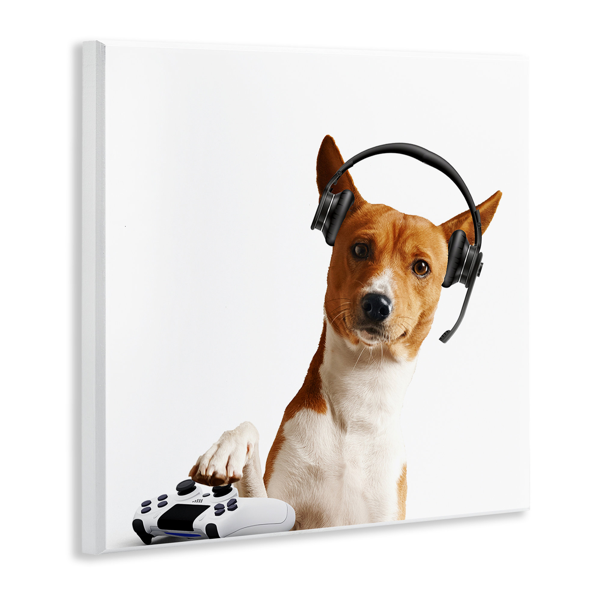 Wrought Studio™ Gaming Dog with Headset Wall Plaque, design by CAD ...