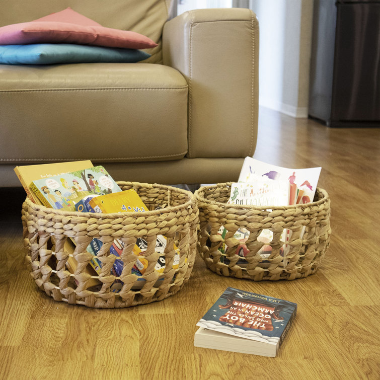 Gracie Oaks 2 Piece Wicker Basket Set & Reviews - Wayfair Canada