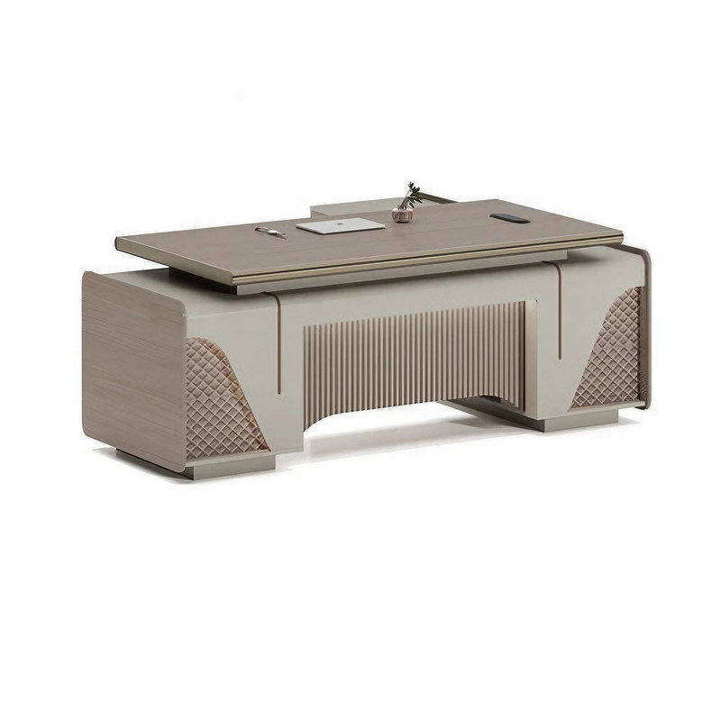 Splendor Furniture Luxury White Office Desks L Shape Computer Corner ...