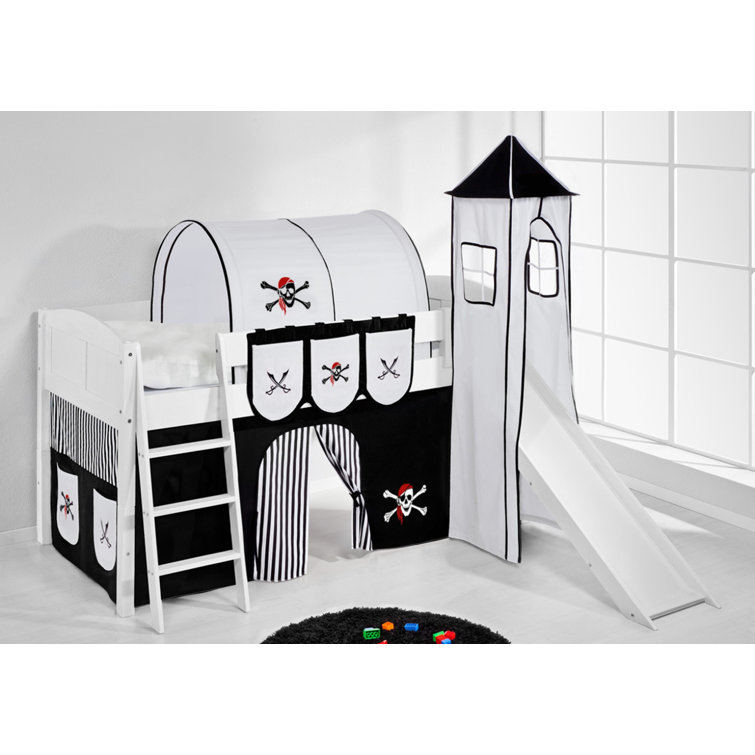 Lilokids Pirat European Single Mid Sleeper Bed with Textile Set ...