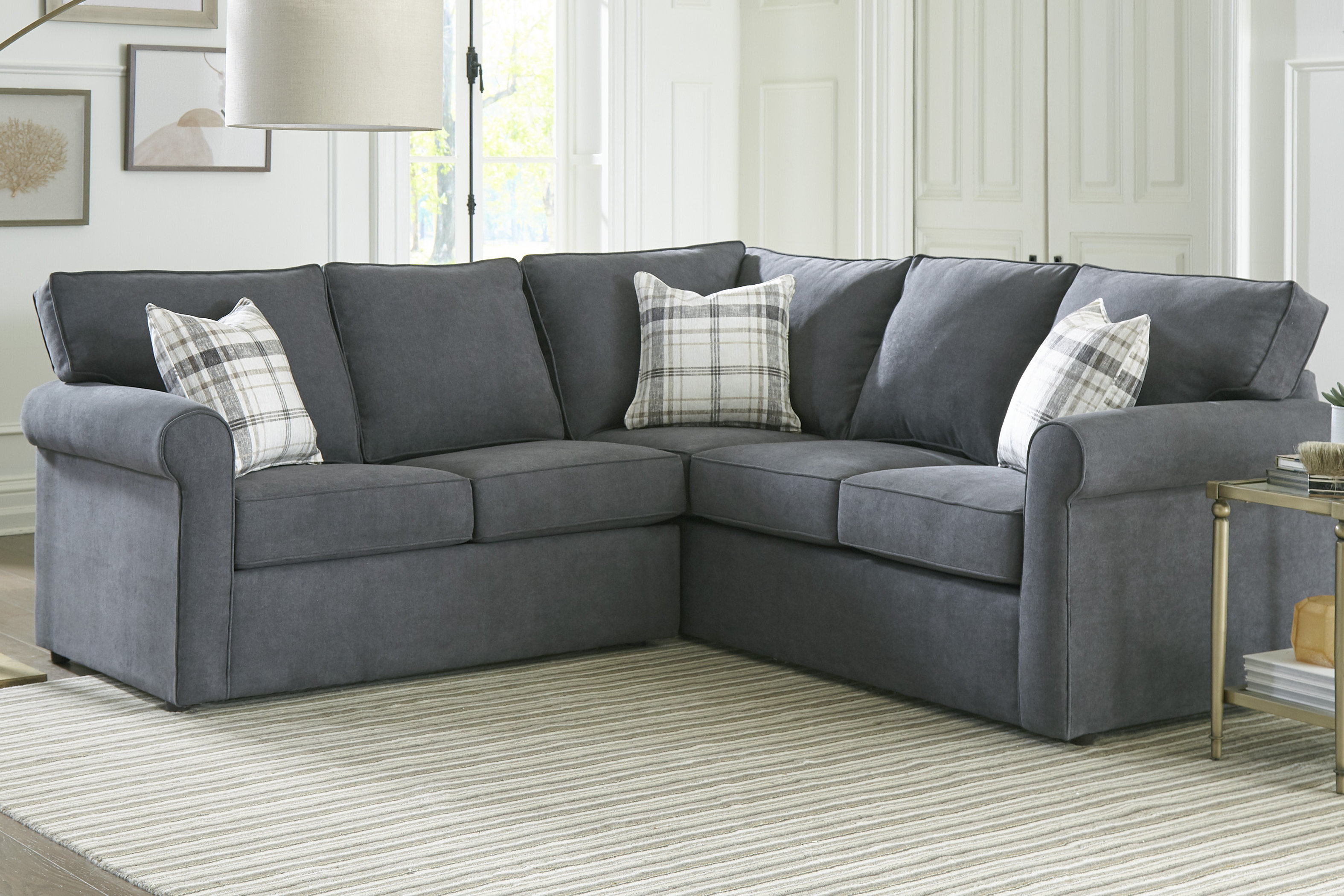 Red Barrel Studio® Mun 88" Wide Symmetrical Sleeper Corner Sectional ...