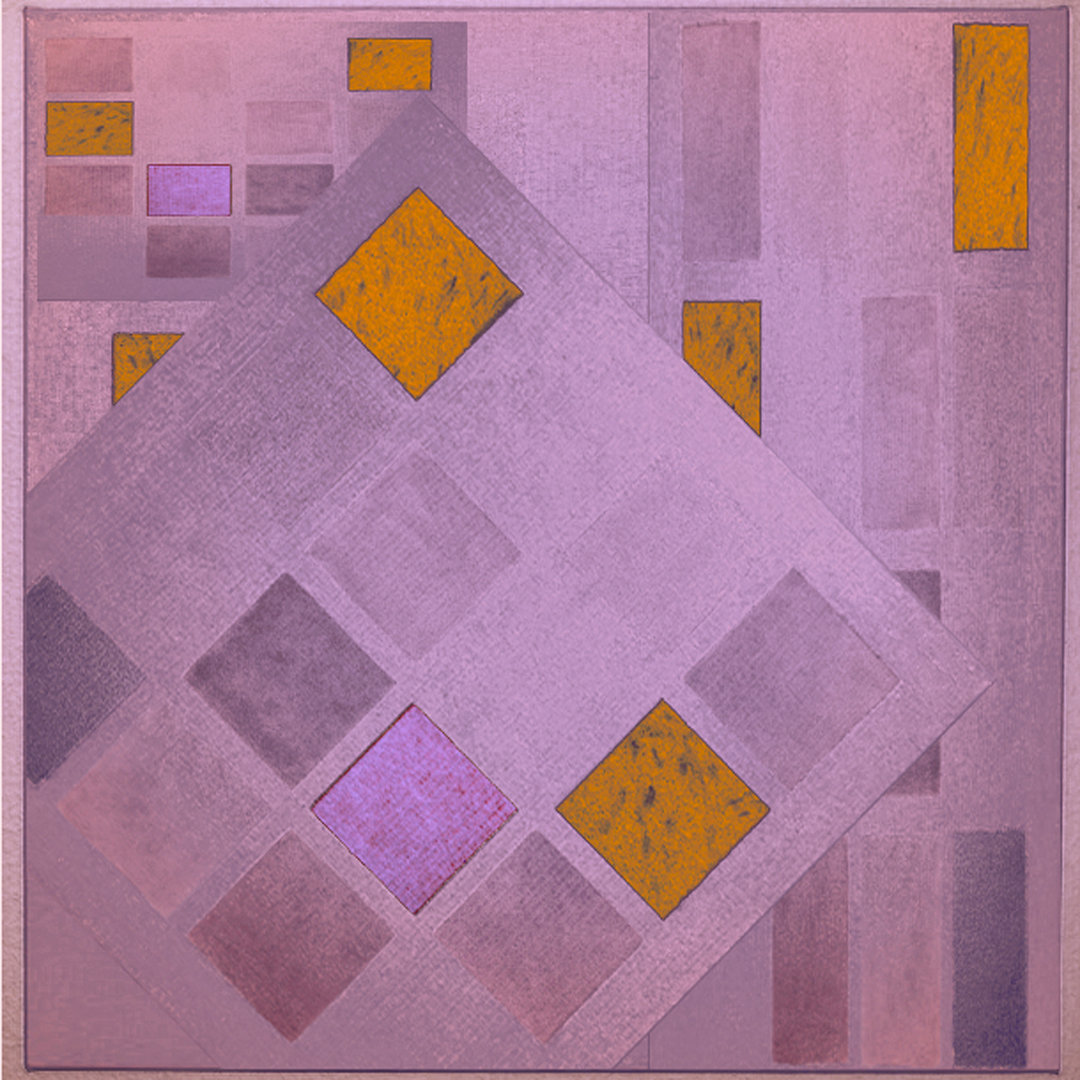 Art Excuse 'Squaring Up' on Wrapped Canvas In Pink/Yellow | Wayfair