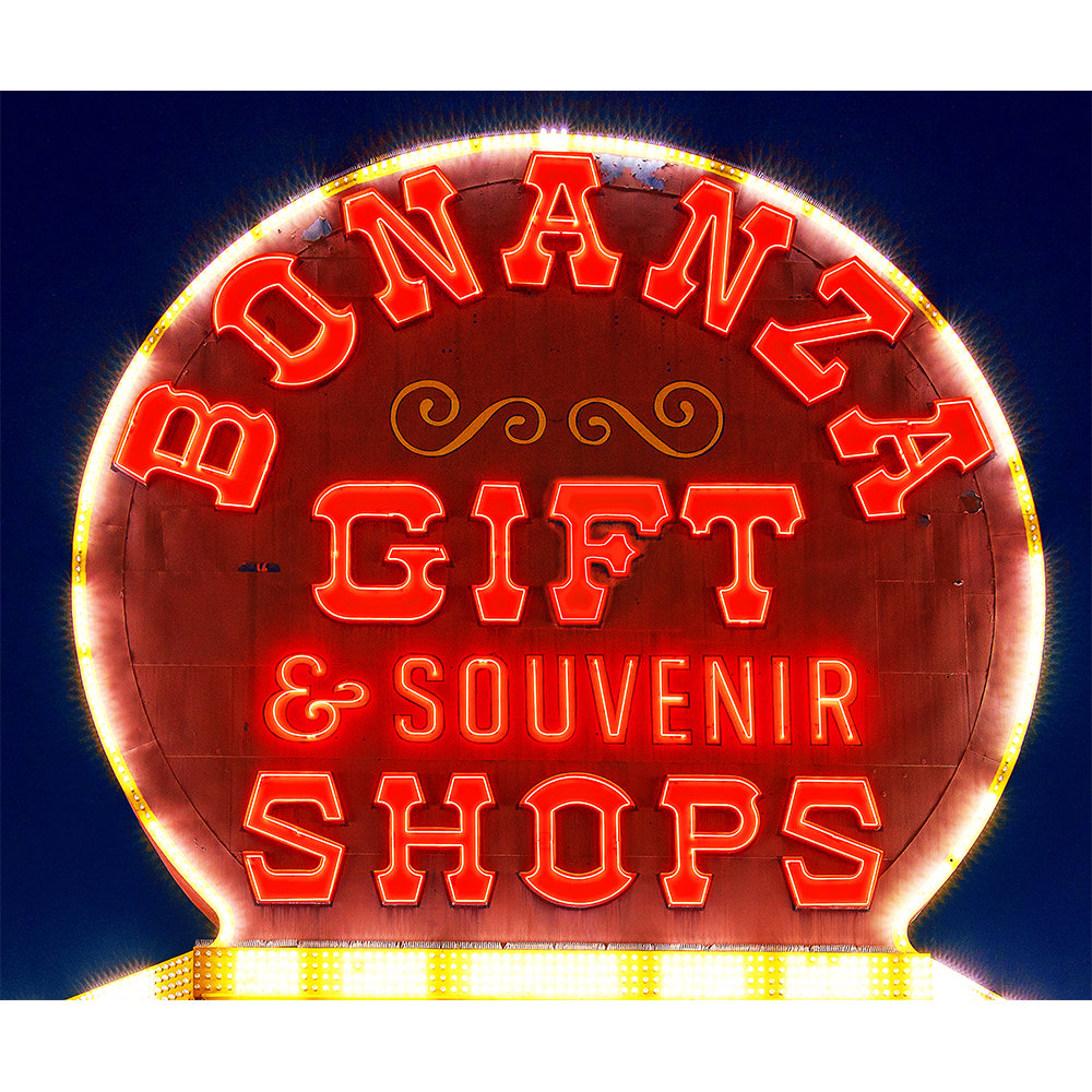 Trinx Bonanza Sign, Las Vegas Nevada - Wrapped Canvas Photograph Print ...