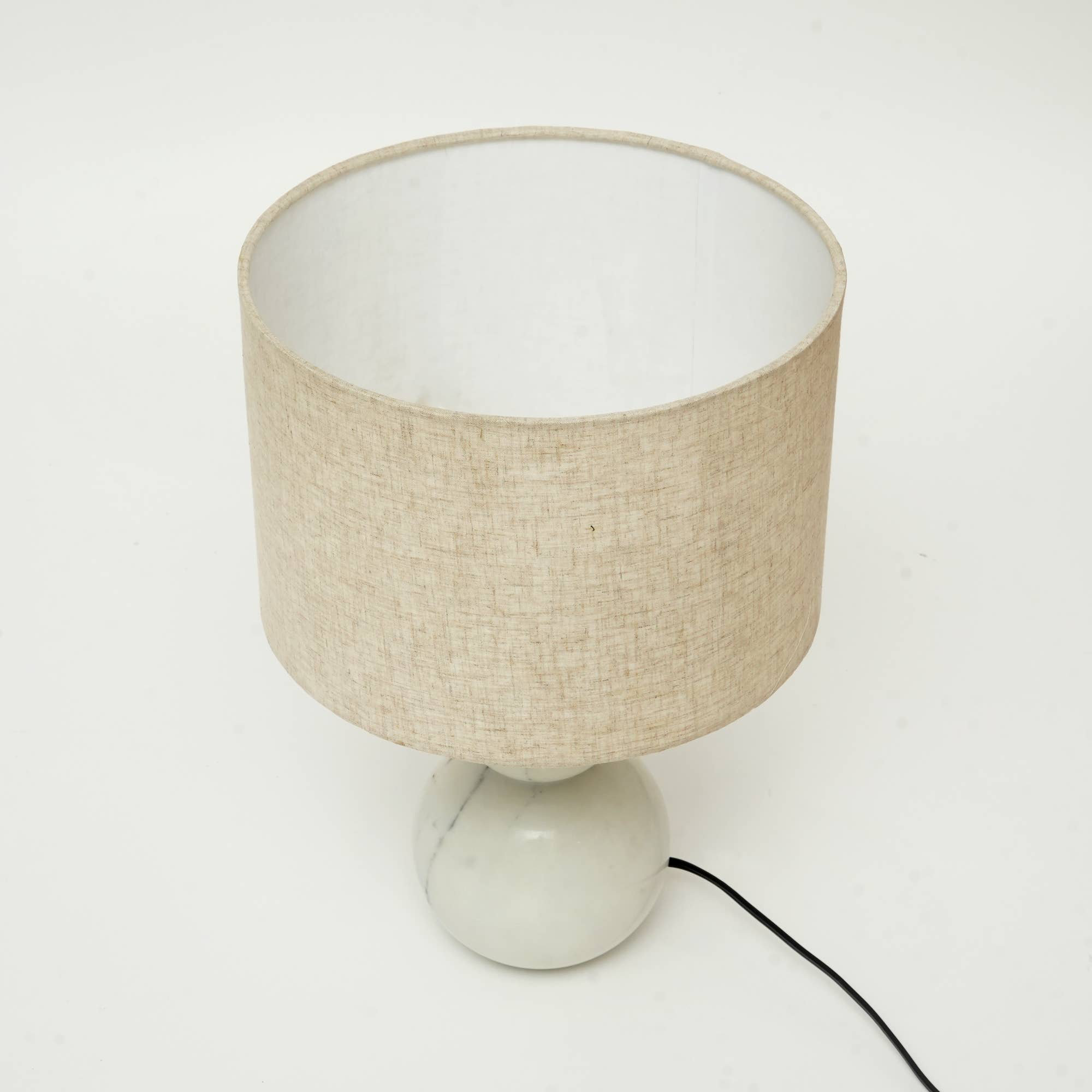 George Oliver Jack Modern White Marble Table Lamp – Sleek & Stylish ...