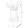 Uniquewise Fiberglass White Plinth Roman Style Piller Pedestal Vase ...