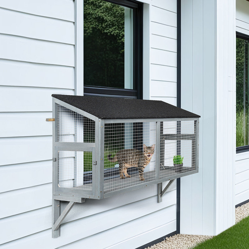 Tucker Murphy Pet™ Cat Catio, Window Box Enclosure For Indoor Cats ...