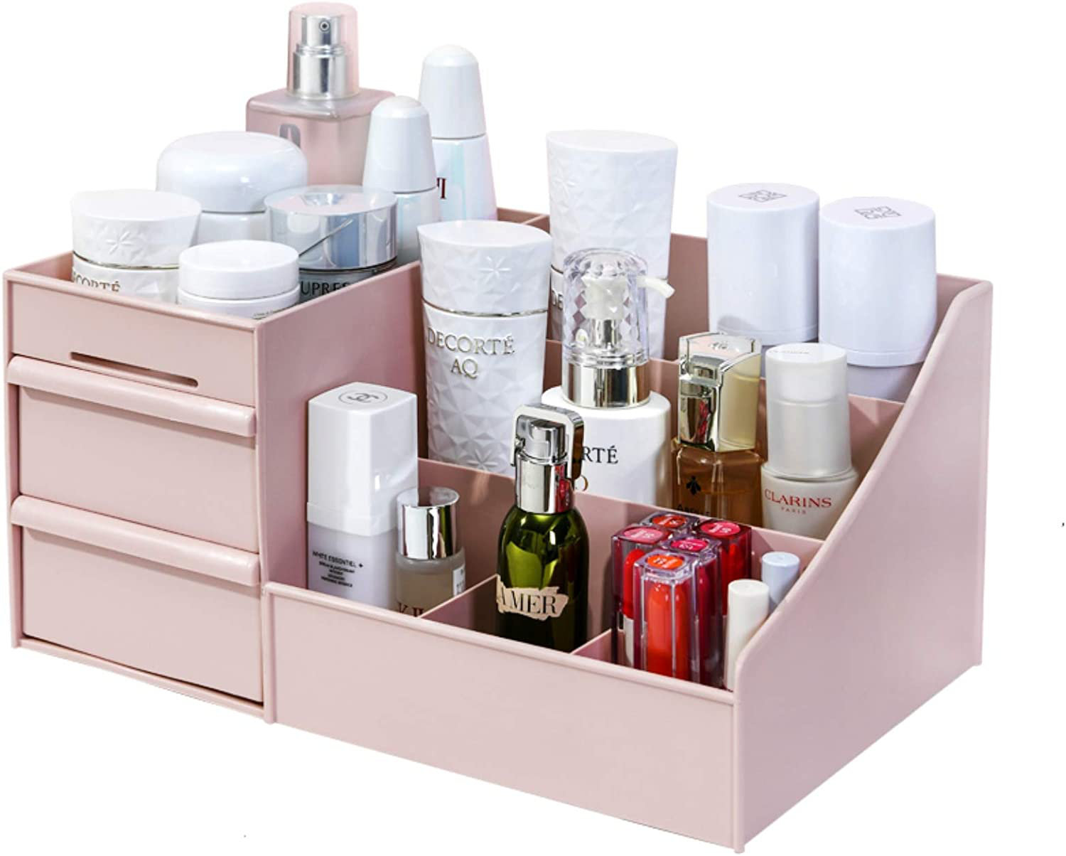 Hokku Designs Edwina Plastic 7 Compartment Makeup Organizer | Wayfair