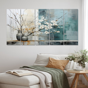 Red Barrel Studio® Subtle Serenity II - Abstract Collages Metal Wall ...
