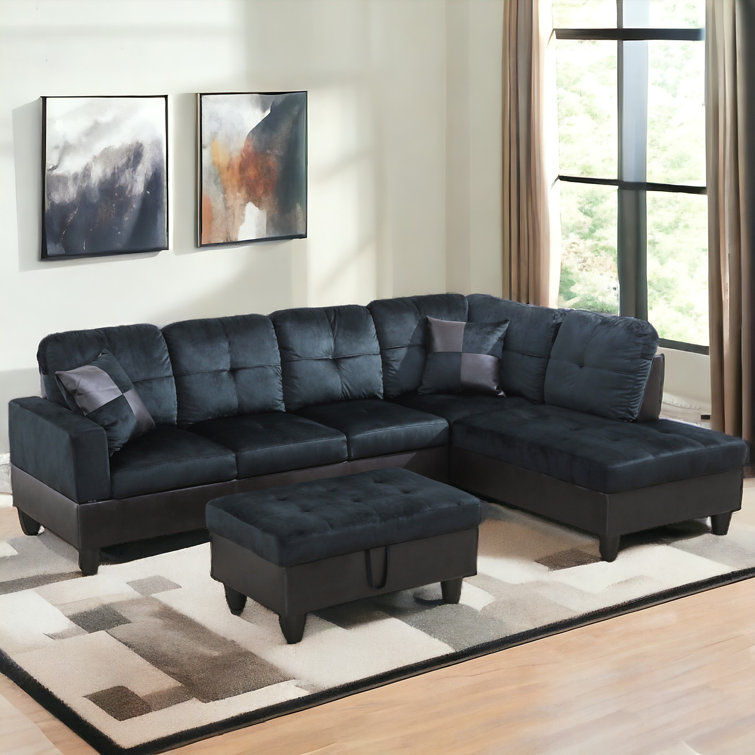 Latitude Run® 103" Wide 3-Piece Sectional Sofa Set & Reviews | Wayfair