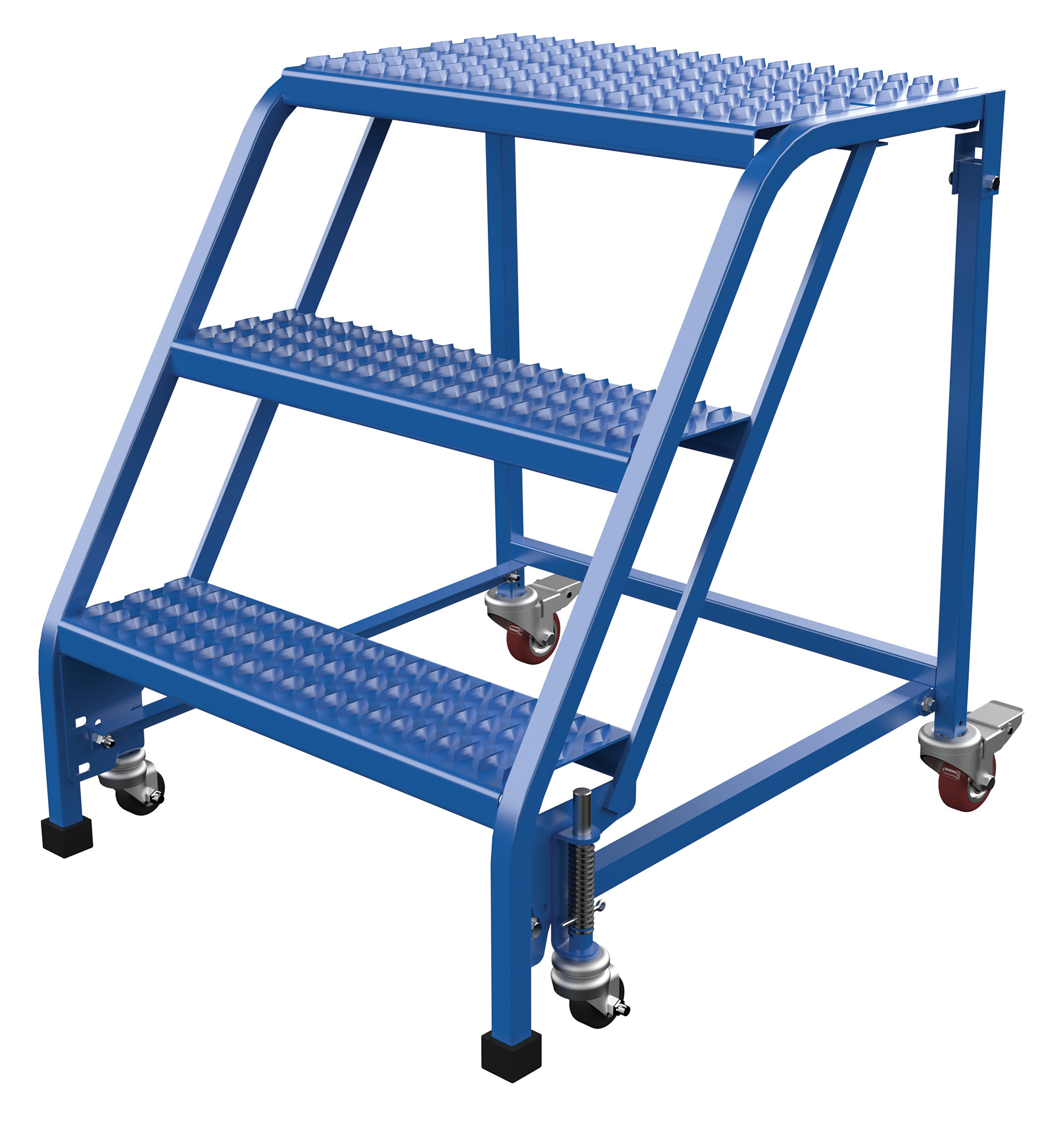 WFX Utility™ Apeton 3 - Step Steel Rolling Step Stool | Wayfair