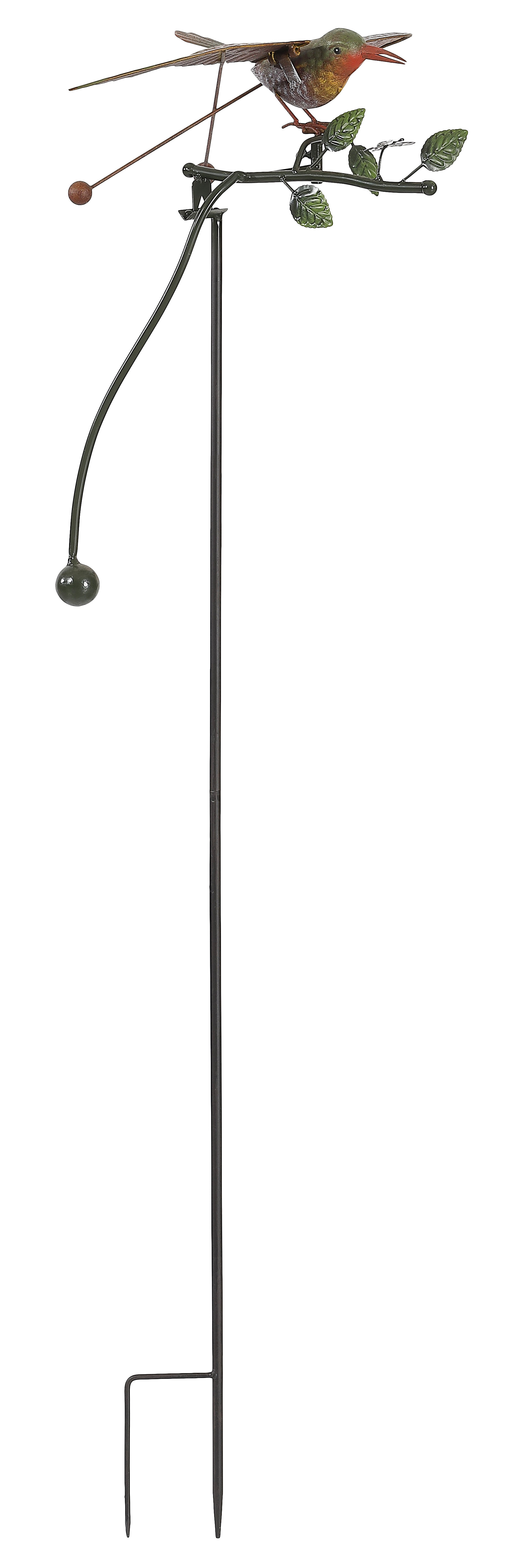 Arlmont & Co. Metal Hummingbird Rustic Wing Flapping Kinetic Balancer ...