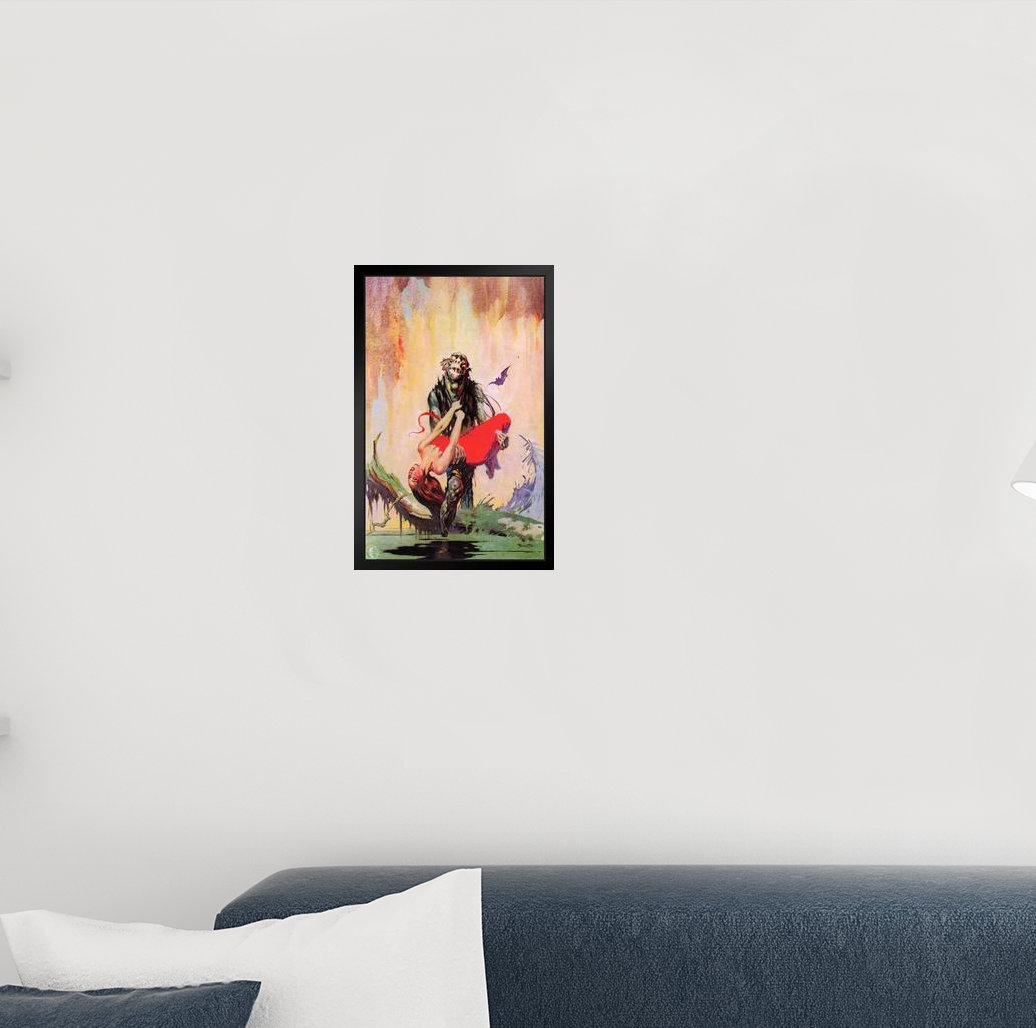 Poster Foundry Swamp Thing By Frank Frazetta Wall Art Gothic Fantasy ...