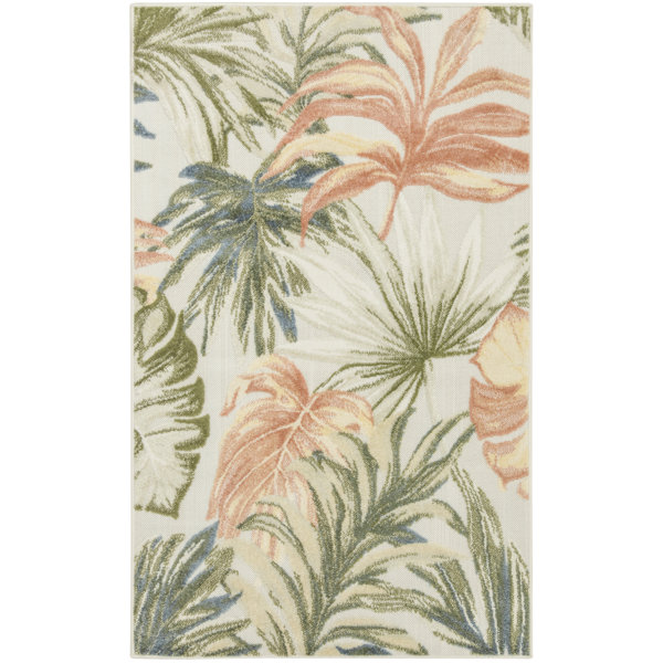 Bay Isle Home Clemencio 2'8" x 4' Ivory Green Modern Rug & Reviews ...