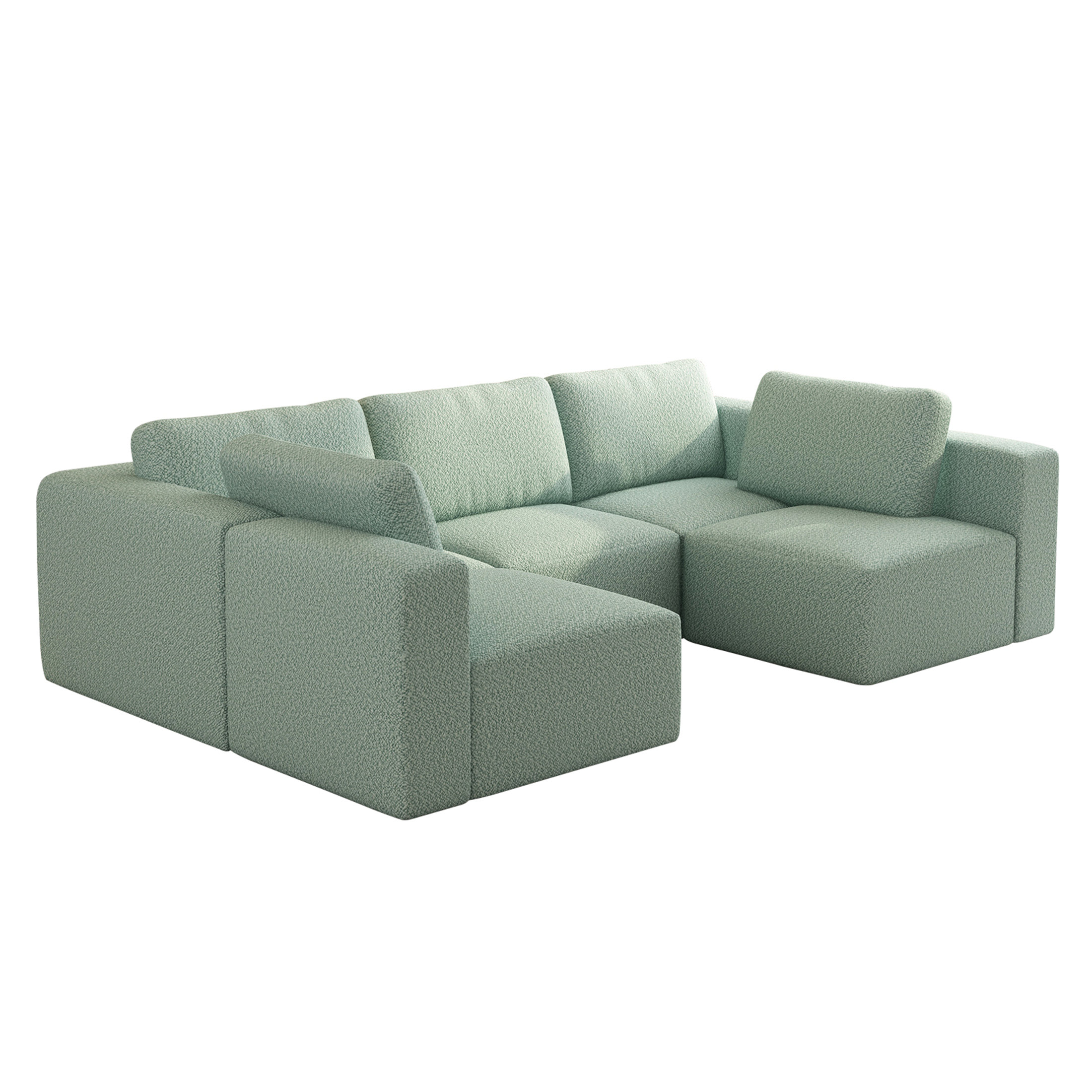 Latitude Run® Modular U-Shaped Sectional Sofa Sleeper Couch with Chaise ...