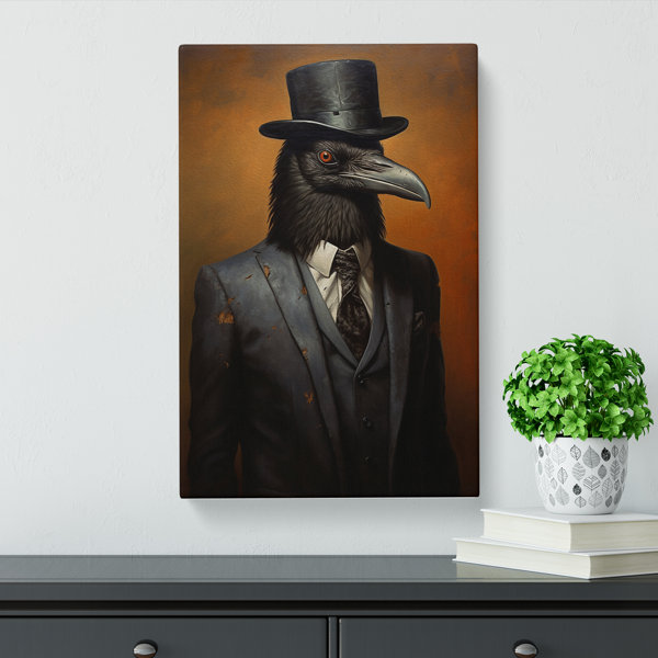 Happy Larry Crow in a Suit Painting No.2 | Wayfair.co.uk