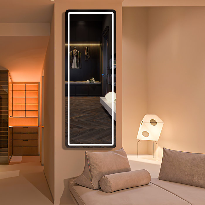 Wrought Studio Daivian Lighted Full Length Mirror & Reviews | Wayfair