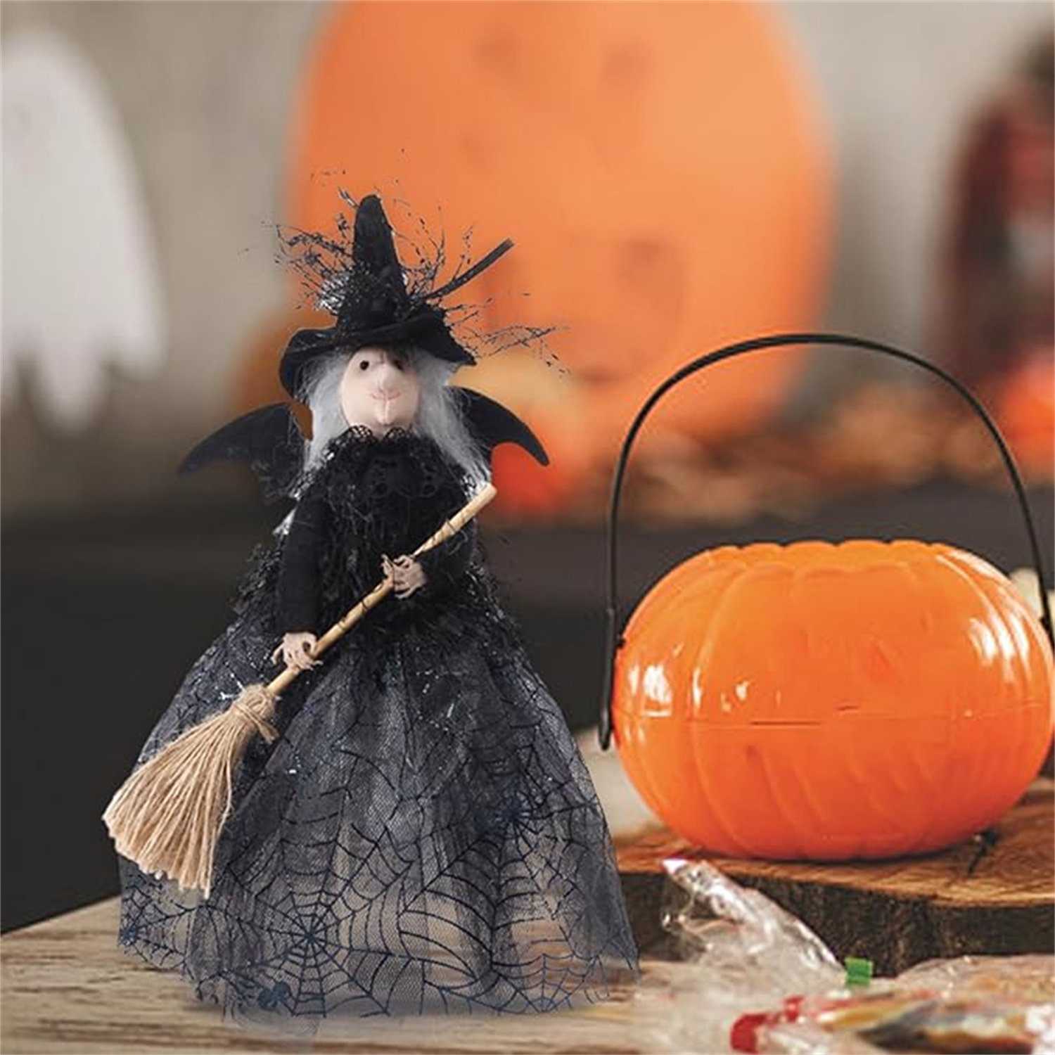 The Holiday Aisle® Halloween Fall Harvest Witch Ghostless Witches Doll ...