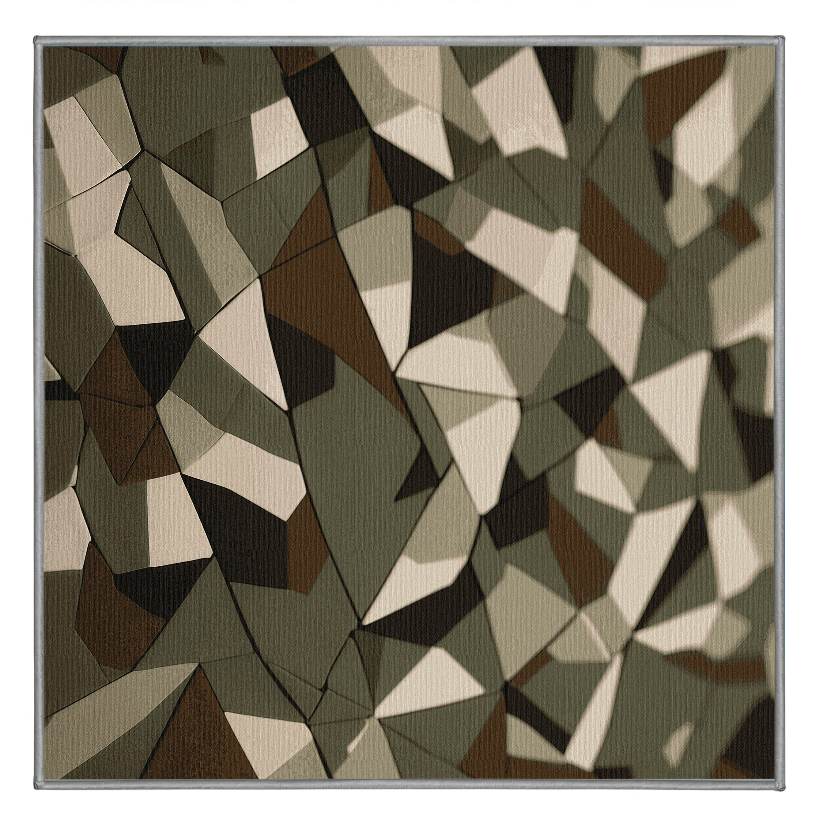 Ivy Bronx Geo Camouflage Rug | Wayfair