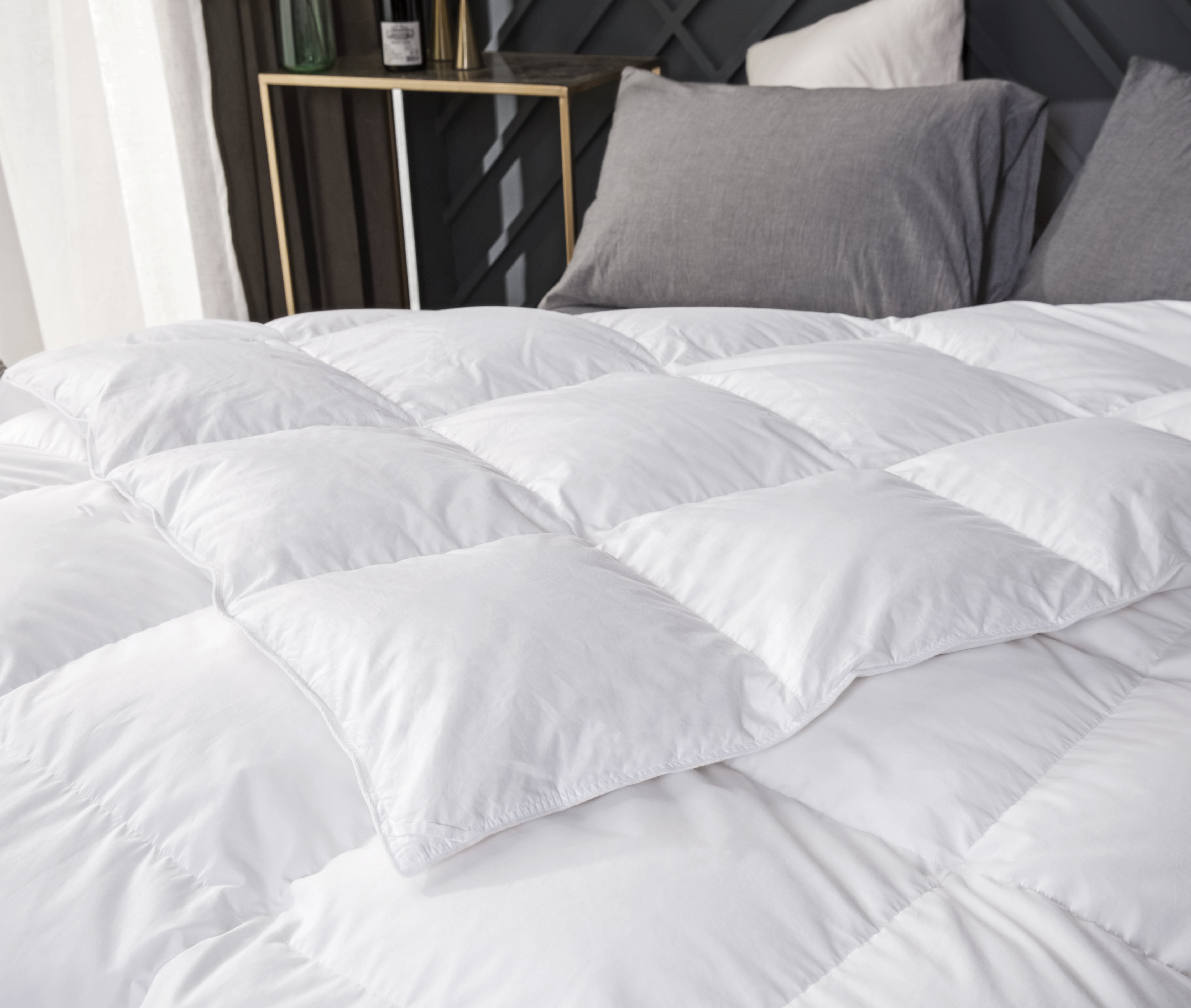 Royal Elite All Seasons Premium White Goose Feather Down Duvet ...