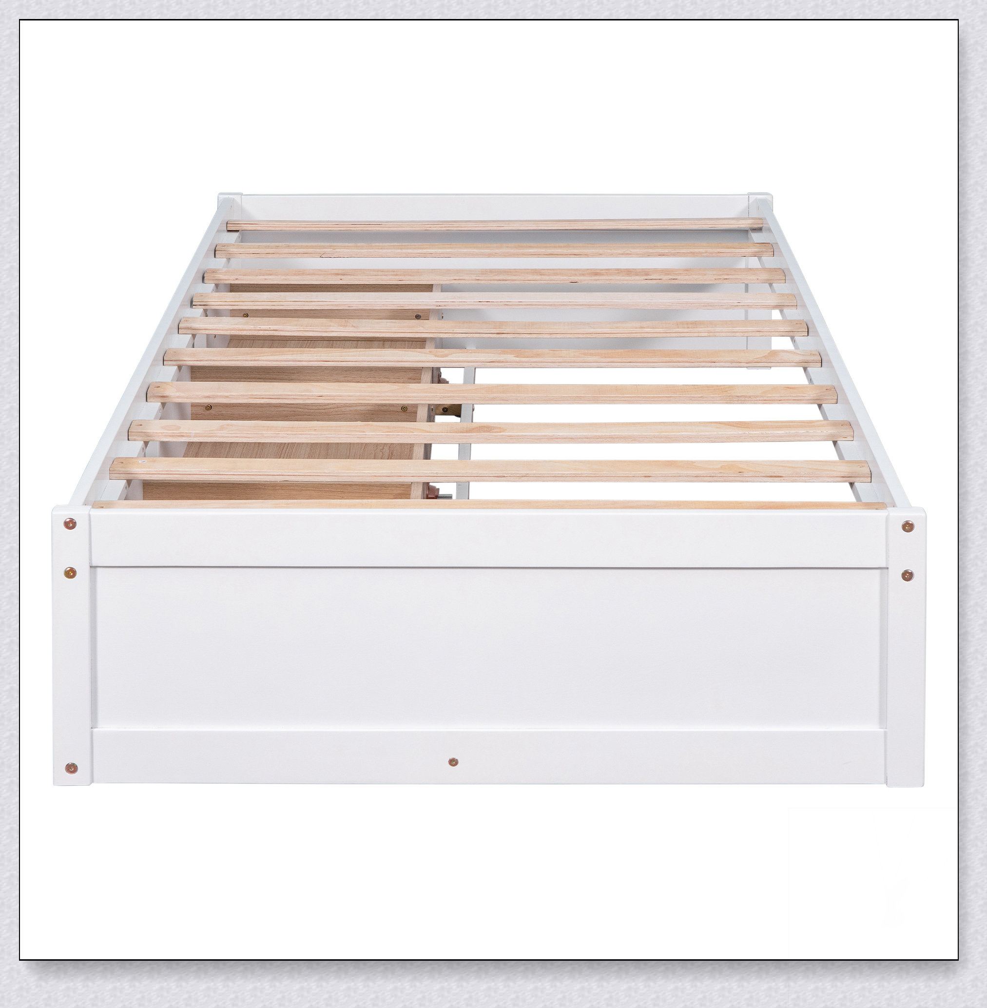 Lark Manor™ Platform Storage Bed With 3 Drawers Solid Wood Structure ...