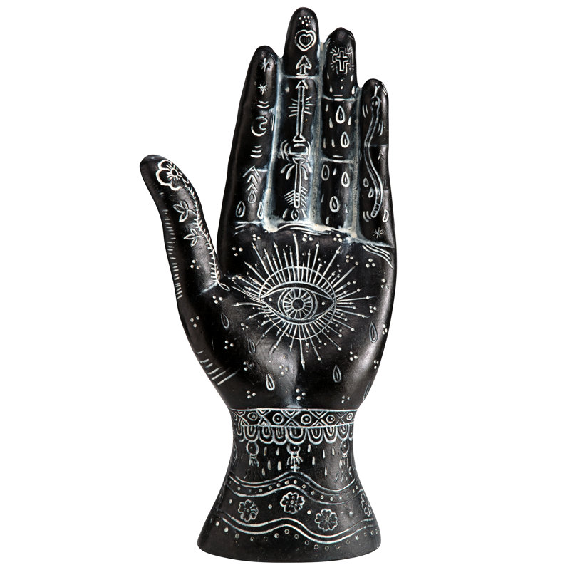 Design Toscano All Seeing Eye Palmistry Hand Figurine & Reviews | Wayfair