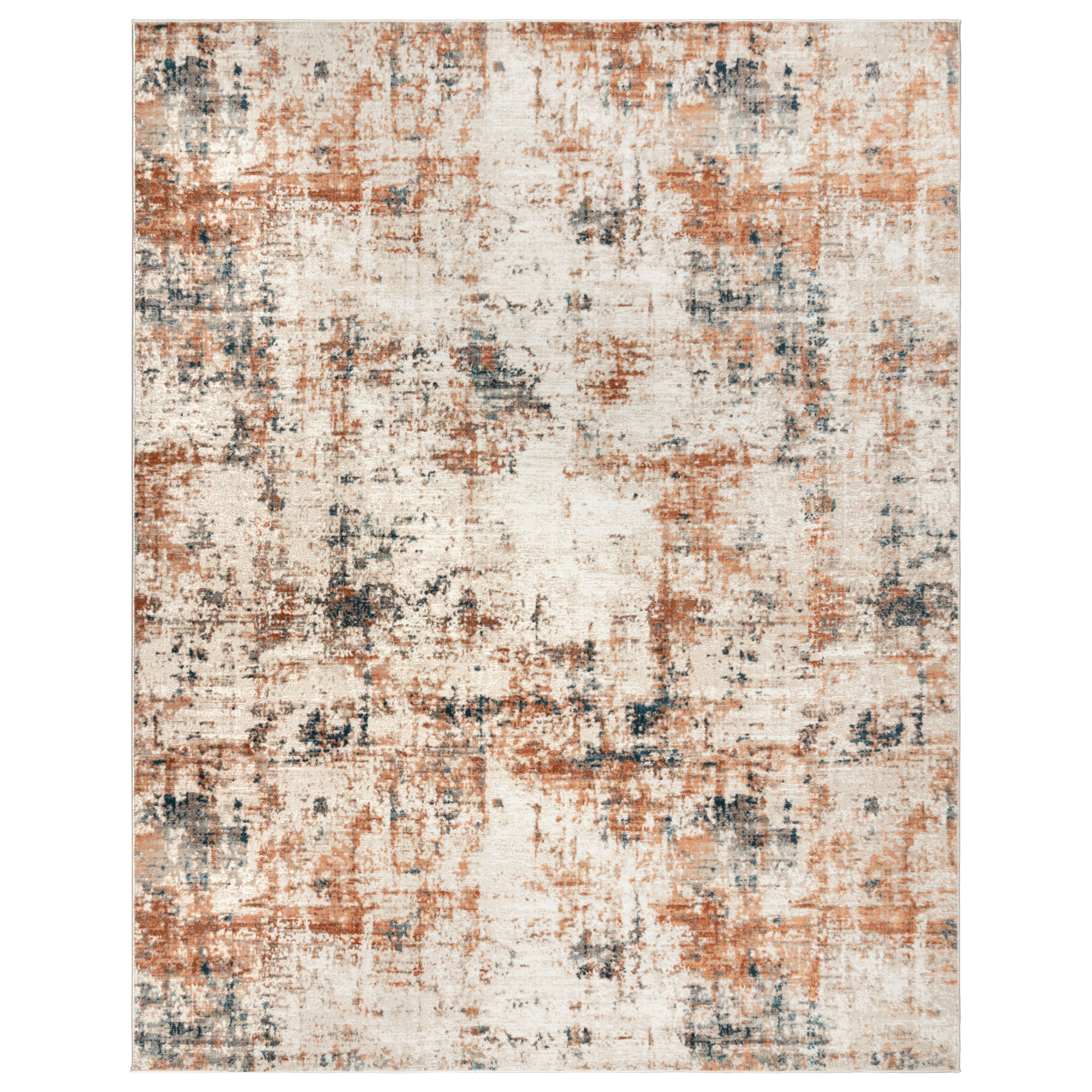 Gertmenian Quattro Doni Beige/Rust/Gray Modern Abstract High-Low Area ...