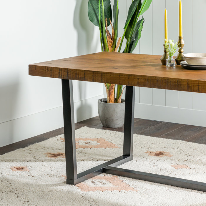 Union Rustic Amarapal Solid Wood Dining Table & Reviews | Wayfair