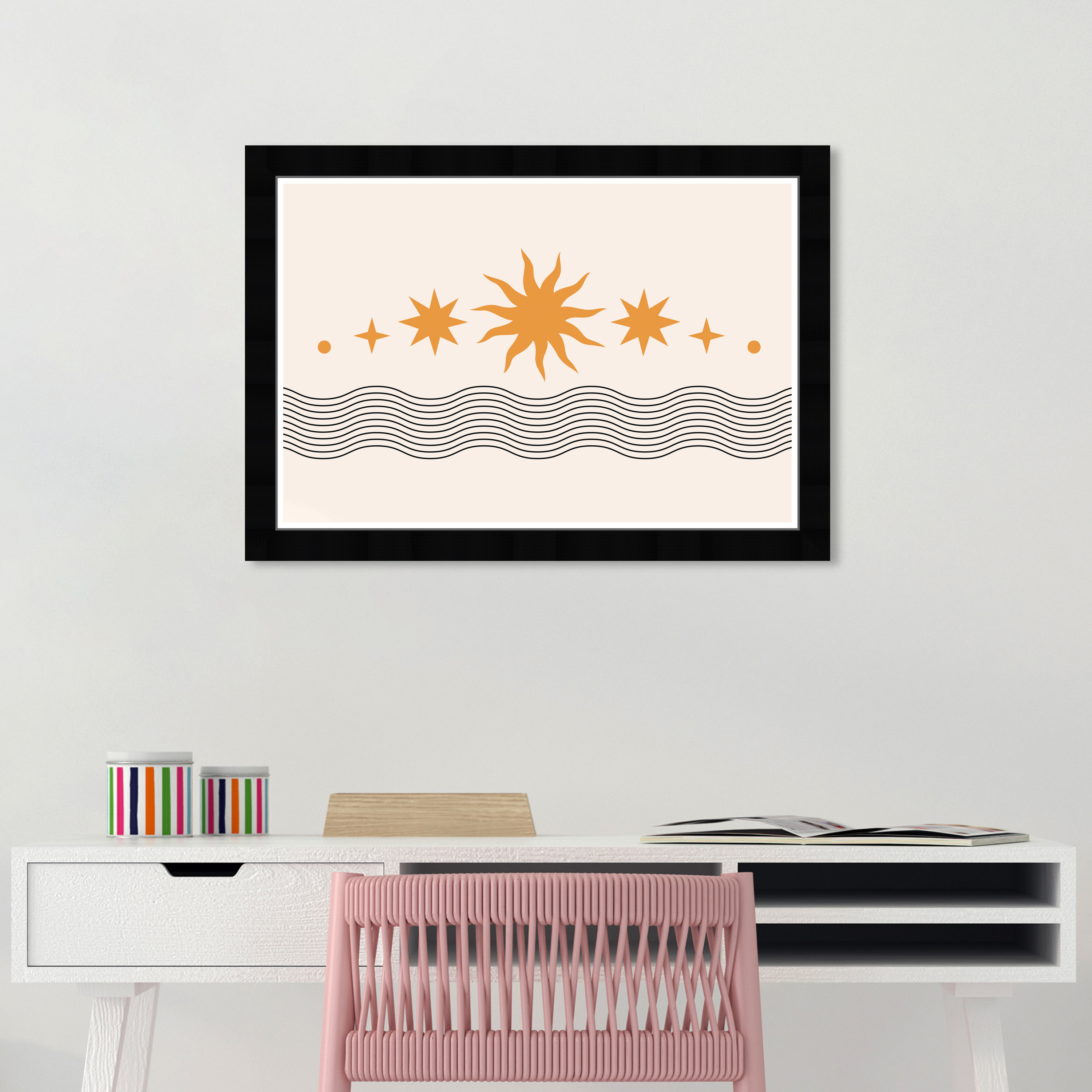 Dakota Fields "Sun Phases", Boho Sunrise Daylight Modern & Contemporary ...